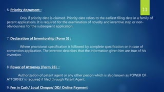 FILING OF PATENT AND ESSENTIAL ELEMENTS OF PATENTING | PPTX