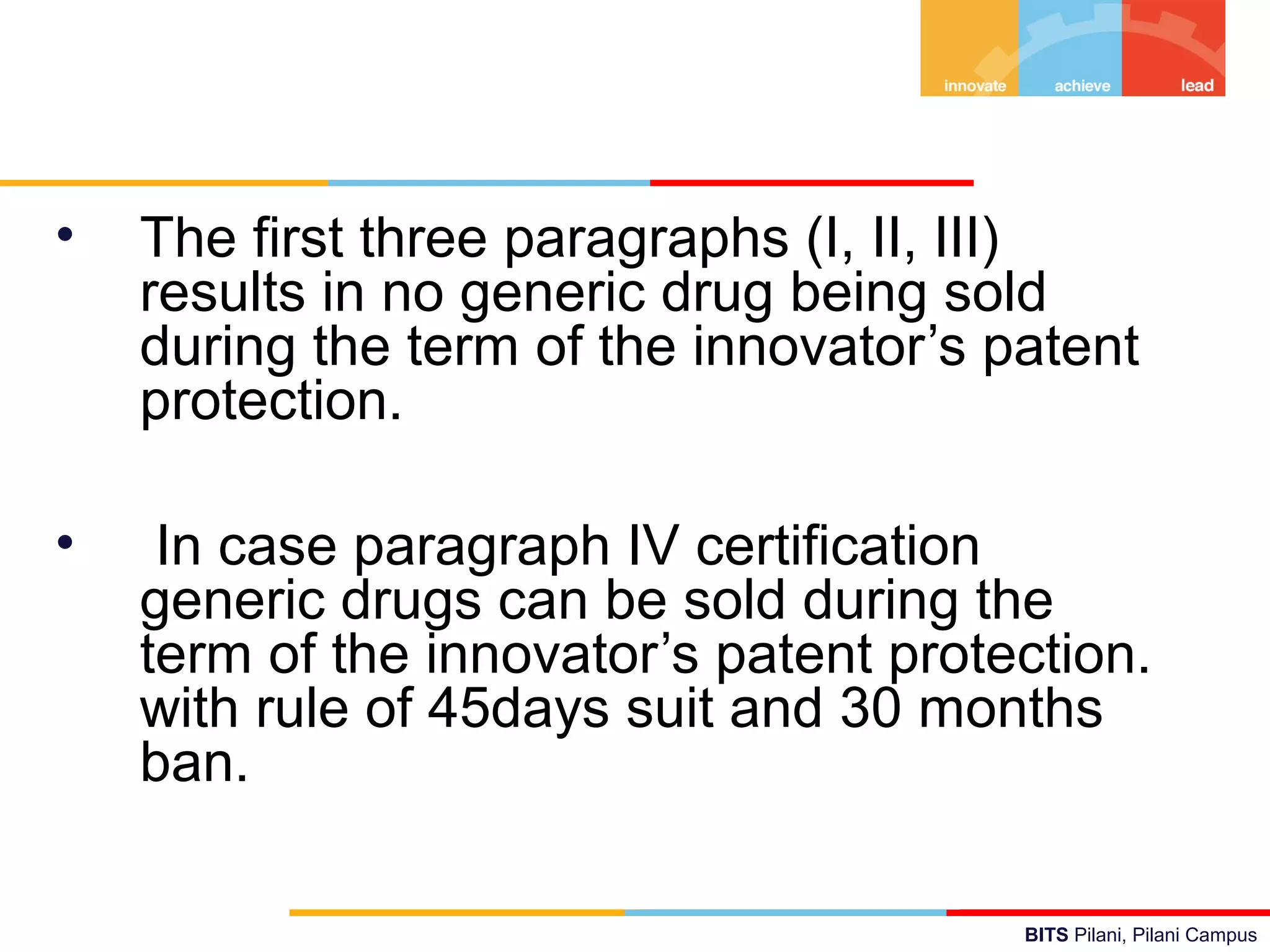 UNDERSTANDING GENERIC VS INNOVATOR BUSINESS | PPT