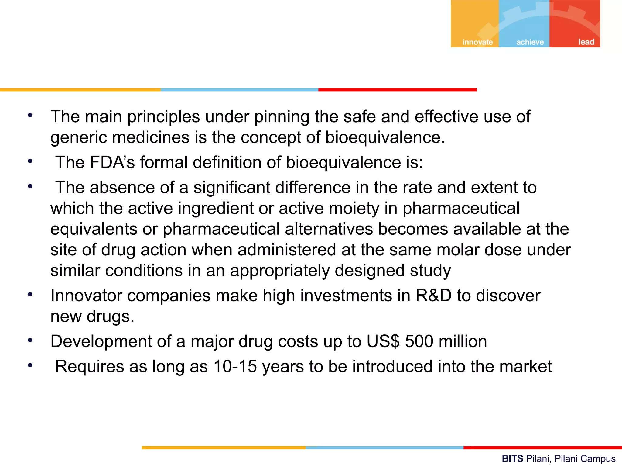 UNDERSTANDING GENERIC VS INNOVATOR BUSINESS | PPT