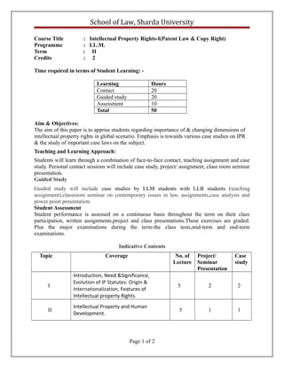 Ipr i course-module[1] | DOC