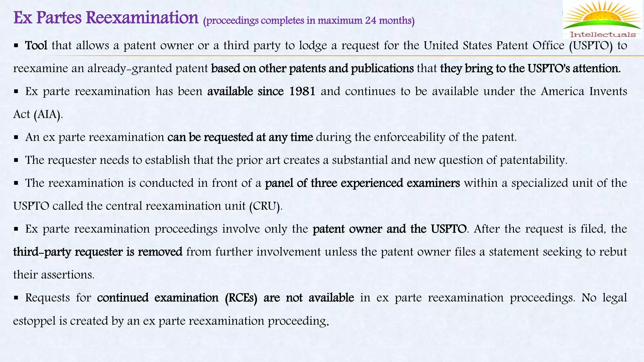 Inter Partes Review (IPR) - A Brief Understandings | PPTX