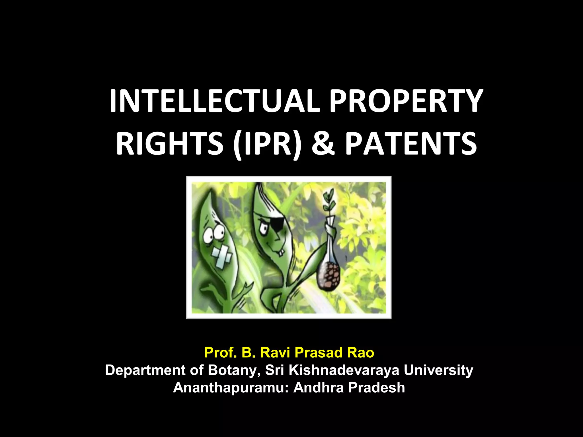 IPR AND PATENTS | PPT