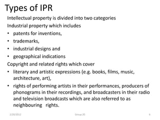 Ipr trips&trims | PPTX
