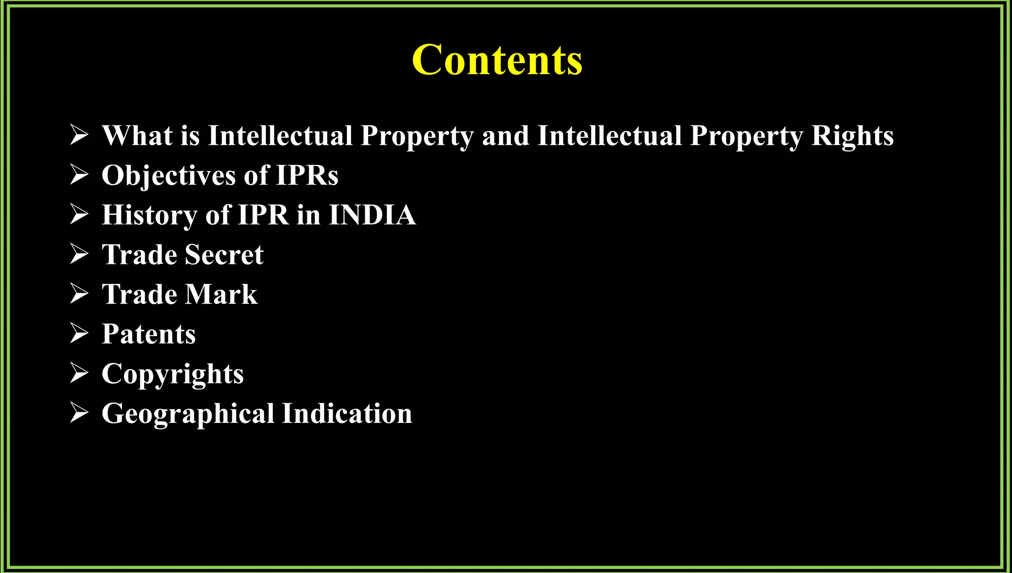 INTELLECTUAL PROPERTY RIGHTS - PATENTS AND COPYRIGHTS | PPTX