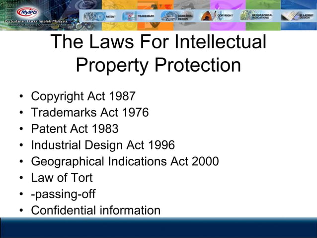 Intellectual property Rights, different types of IPR | PPT