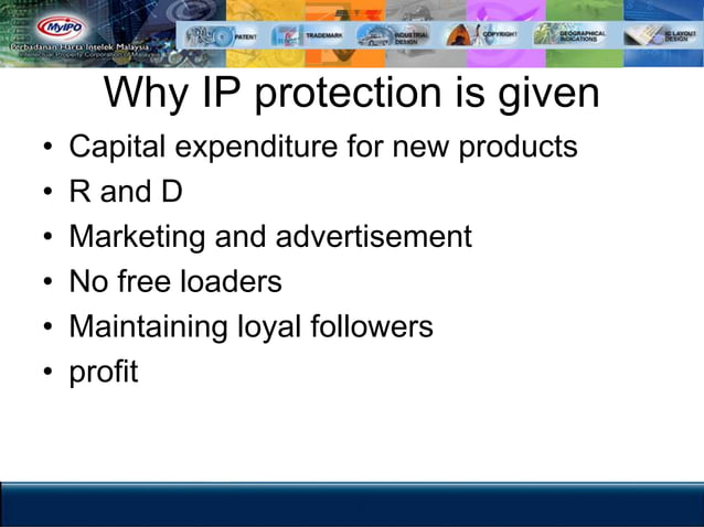 Intellectual property Rights, different types of IPR | PPT