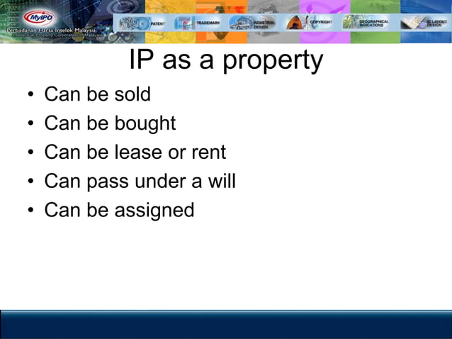 Intellectual property Rights, different types of IPR | PPT