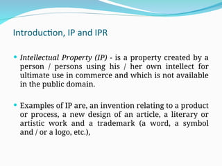 Intellectual Property Rights description | PPT