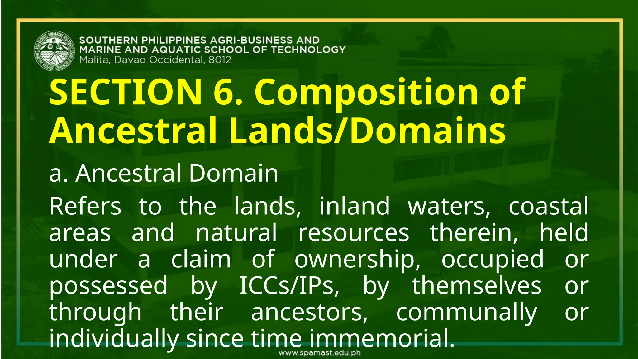 IPRA-LAW-4-6 (indigenous people rights act)) | PPTX