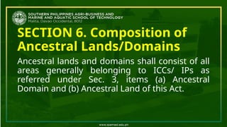 IPRA-LAW-4-6 (indigenous people rights act)) | PPT