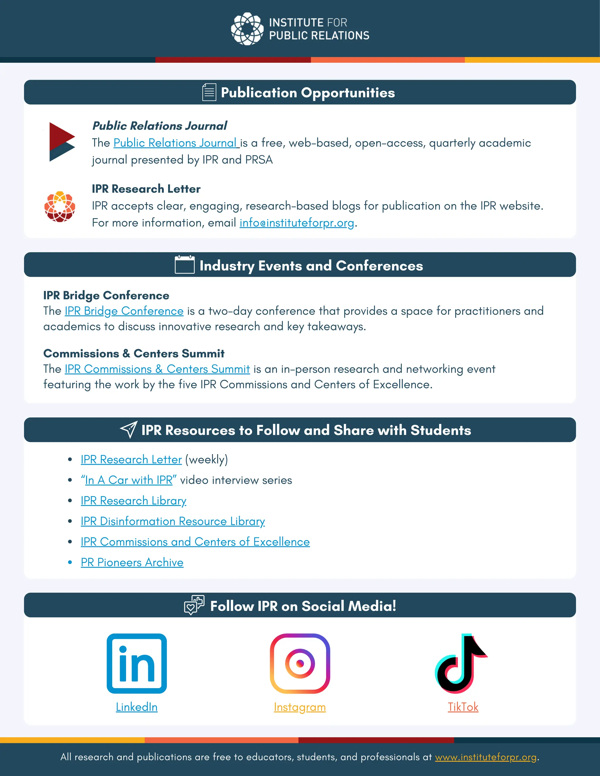 IPR Educator Student Involvement One Pager | PDF