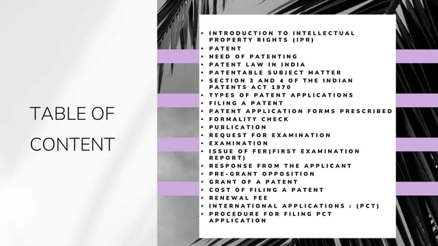 INTELLECTUAL PROPERTY RIGHTS (IPR) AND PATENT | PPTX
