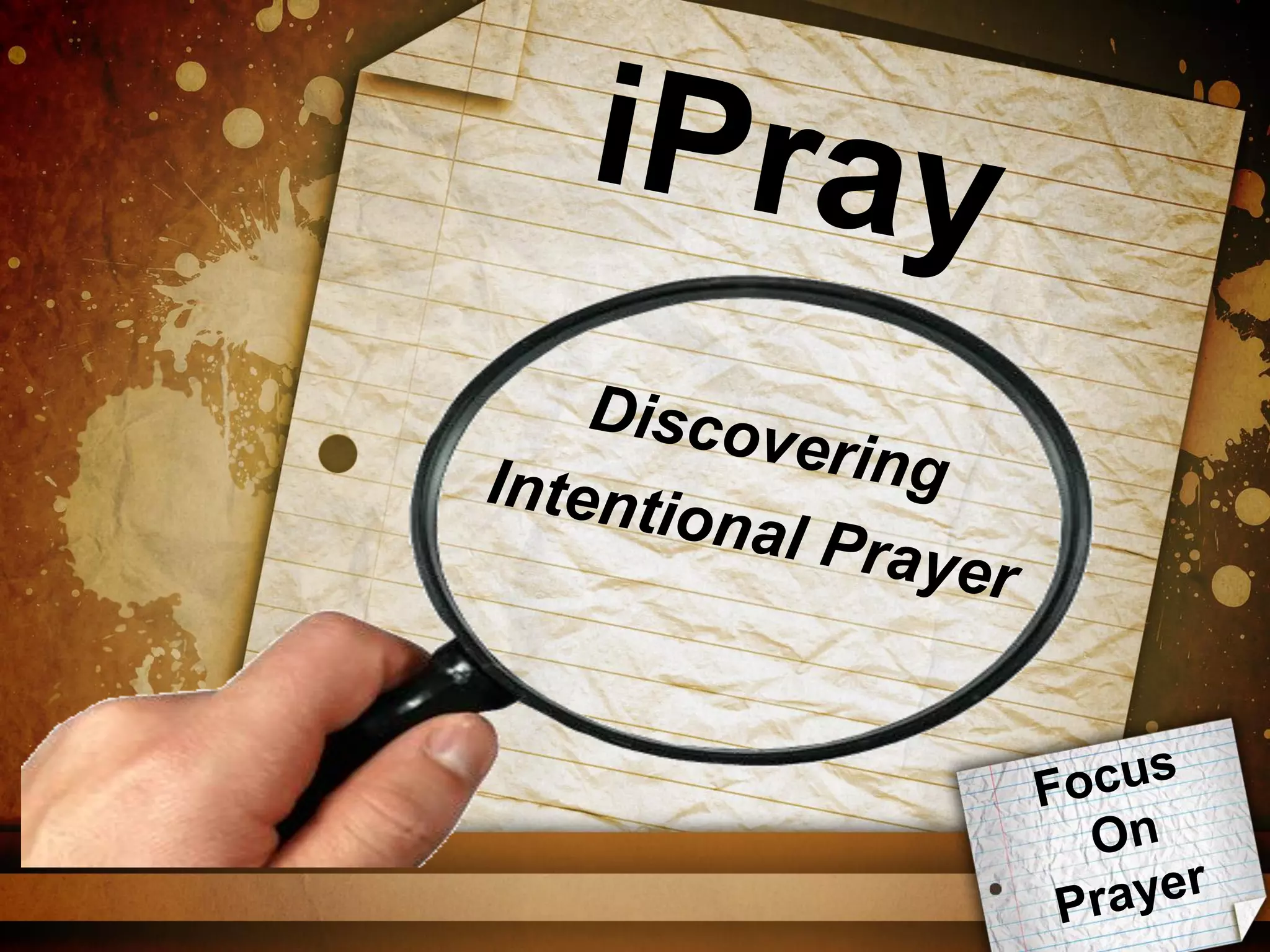 Ipray intentional prayer | PPT
