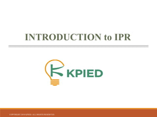 IPR basics | PPT