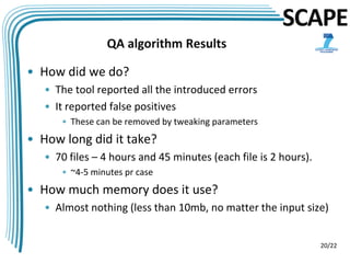Audio Quality Assurance. An application of cross correlation | PPT