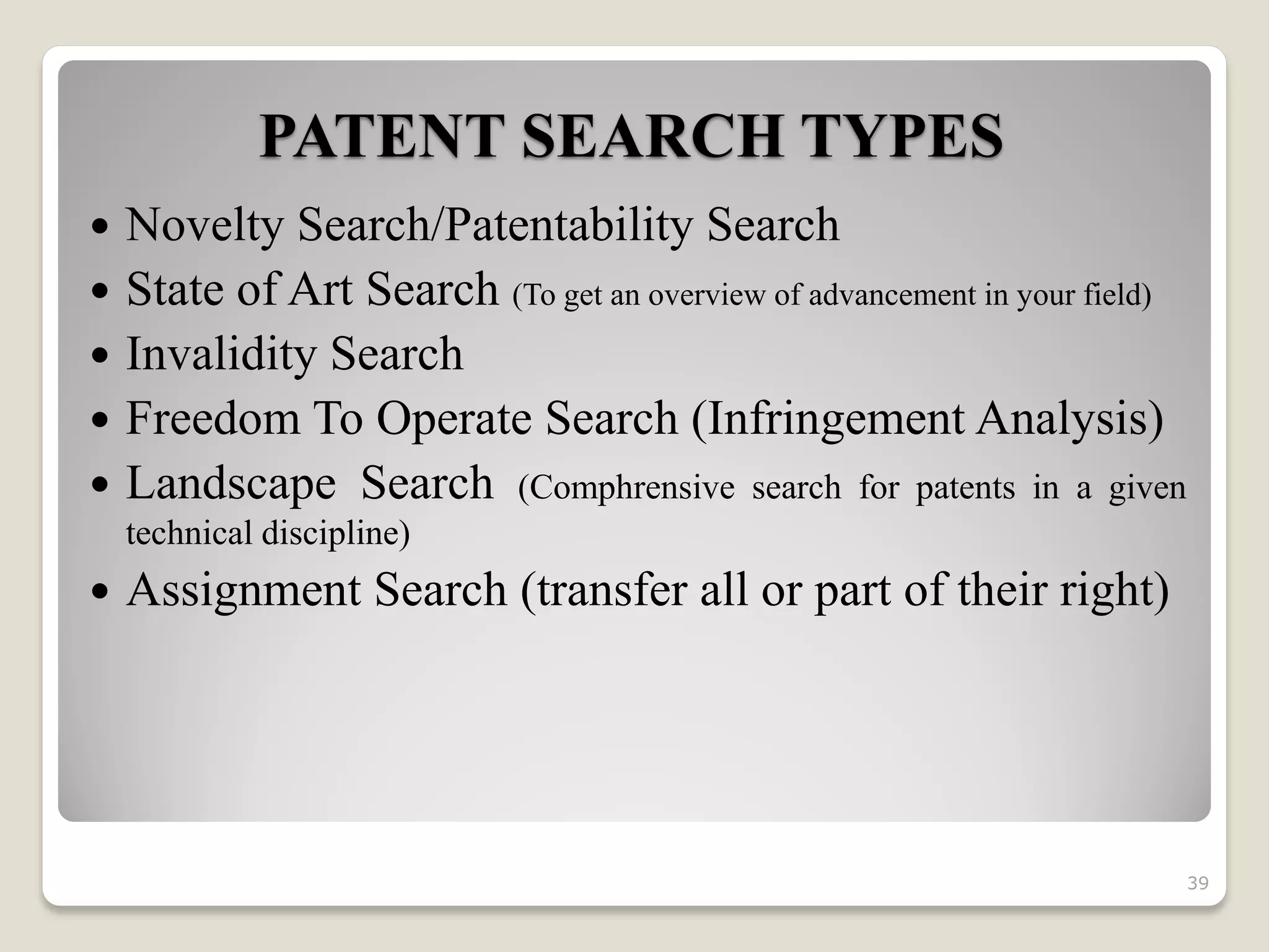 OVERVIEW OF INTELLECTUAL PROPERTY RIGHTS (IPR) & PATENT FILING ...