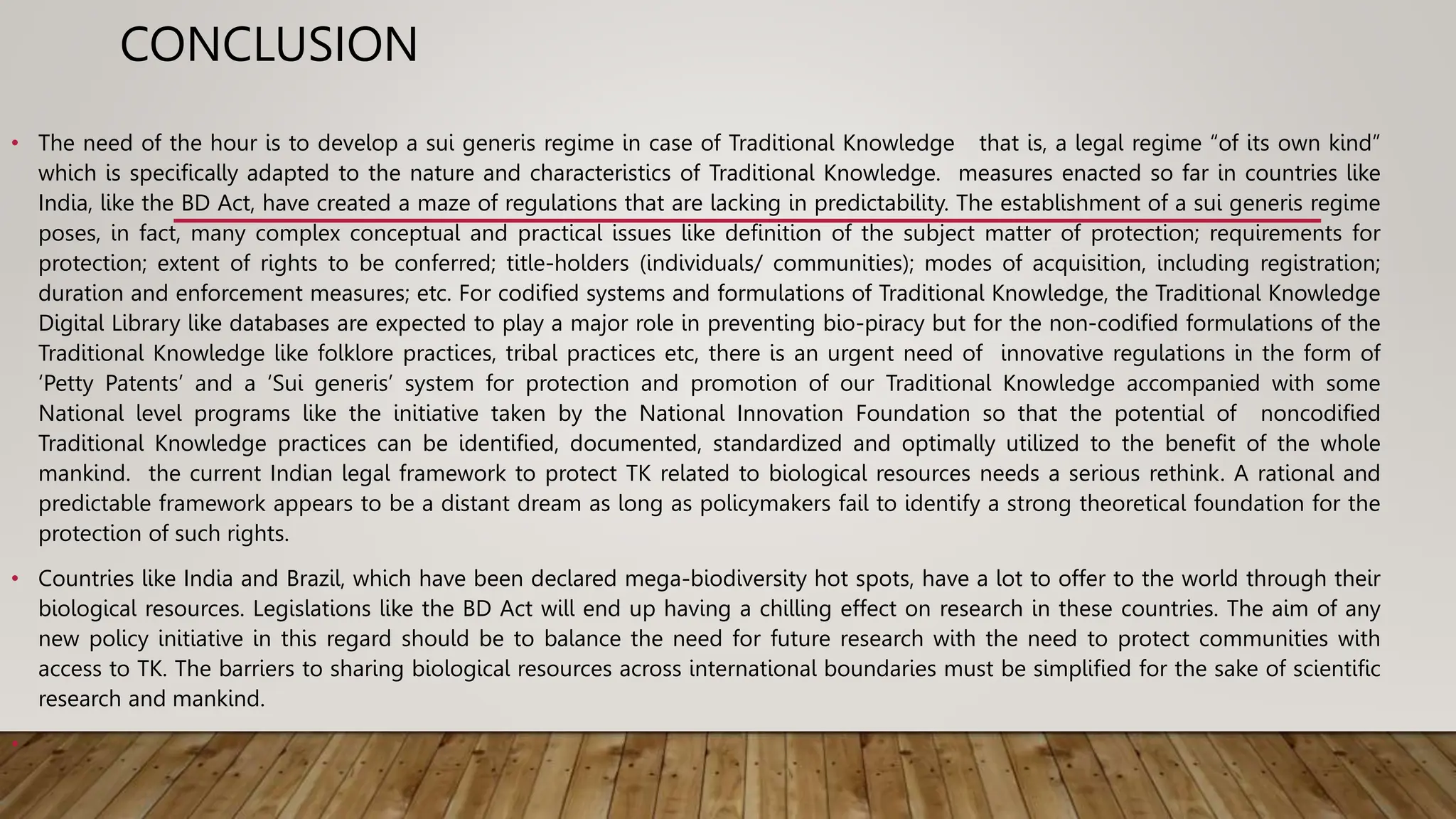ipr with reference to traditional knowledge | PPTX