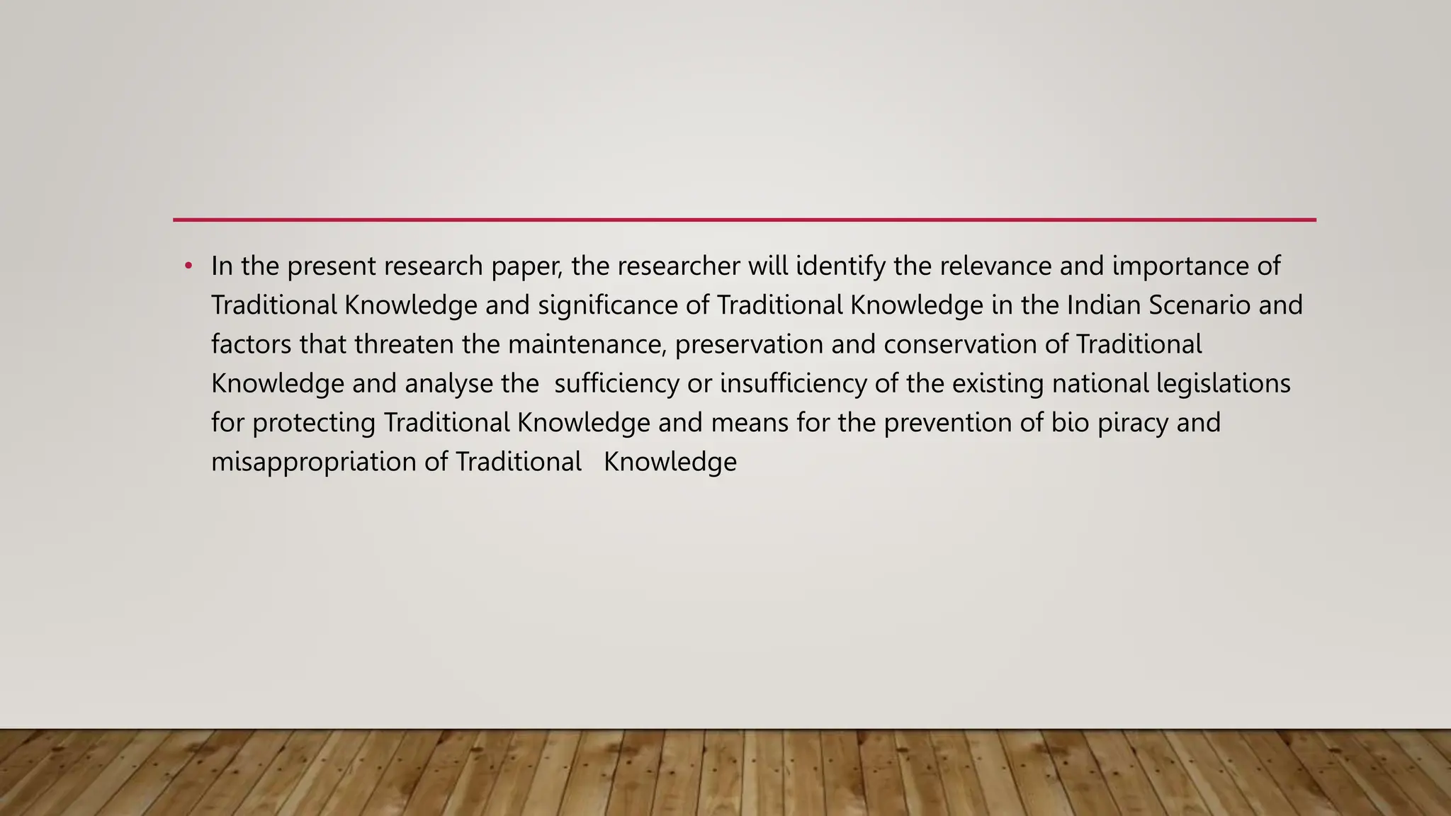 ipr with reference to traditional knowledge | PPTX