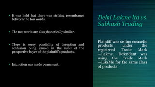 Deceptive similarity under trademark | PPTX