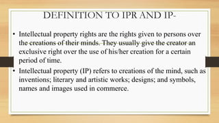 IPR issues in Environmental Biotechnology.pdf