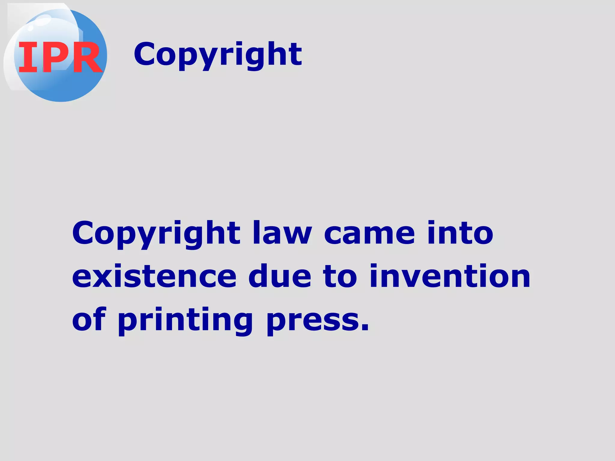 Intellectual Property Right (IPR) - Copyright and Related Rights | PDF