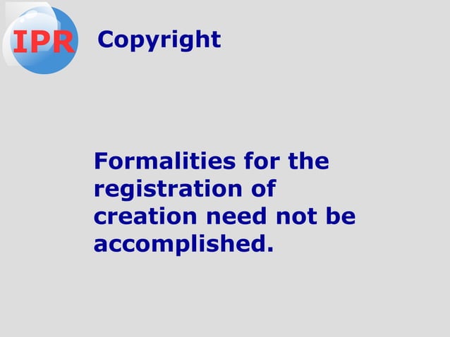 Intellectual Property Right (IPR) - Copyright and Related Rights | PDF ...