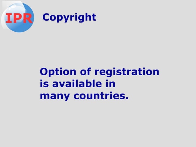 Intellectual Property Right (IPR) - Copyright and Related Rights | PDF ...