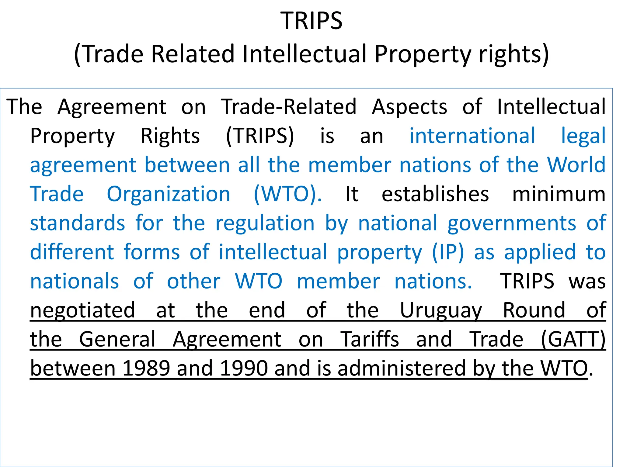 Intellectual property rights lecture.it contain general introduction ...