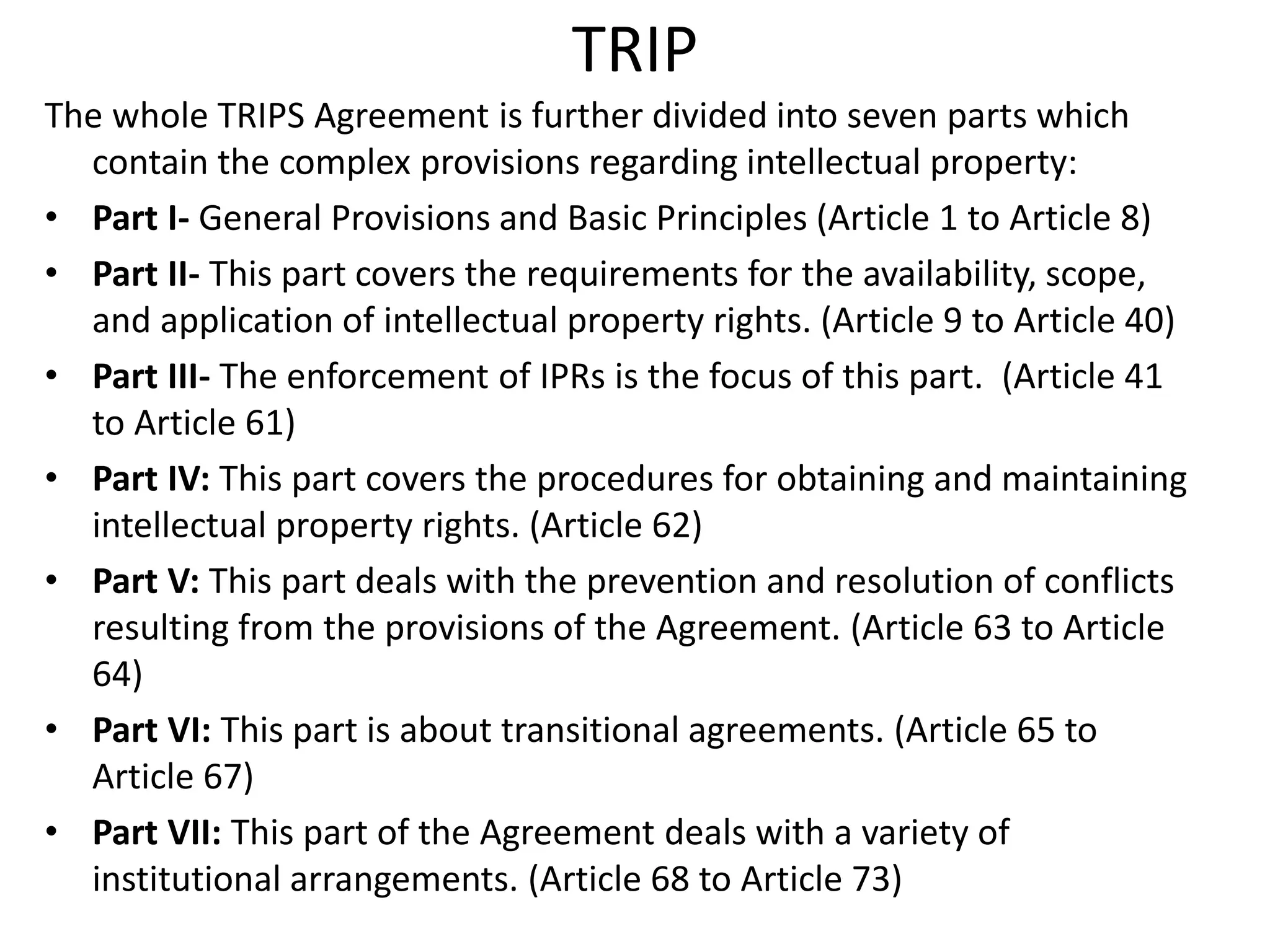 Intellectual property rights lecture.it contain general introduction ...