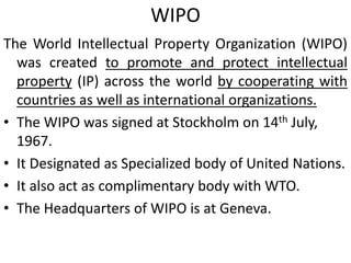 Intellectual property rights lecture.it contain general introduction ...