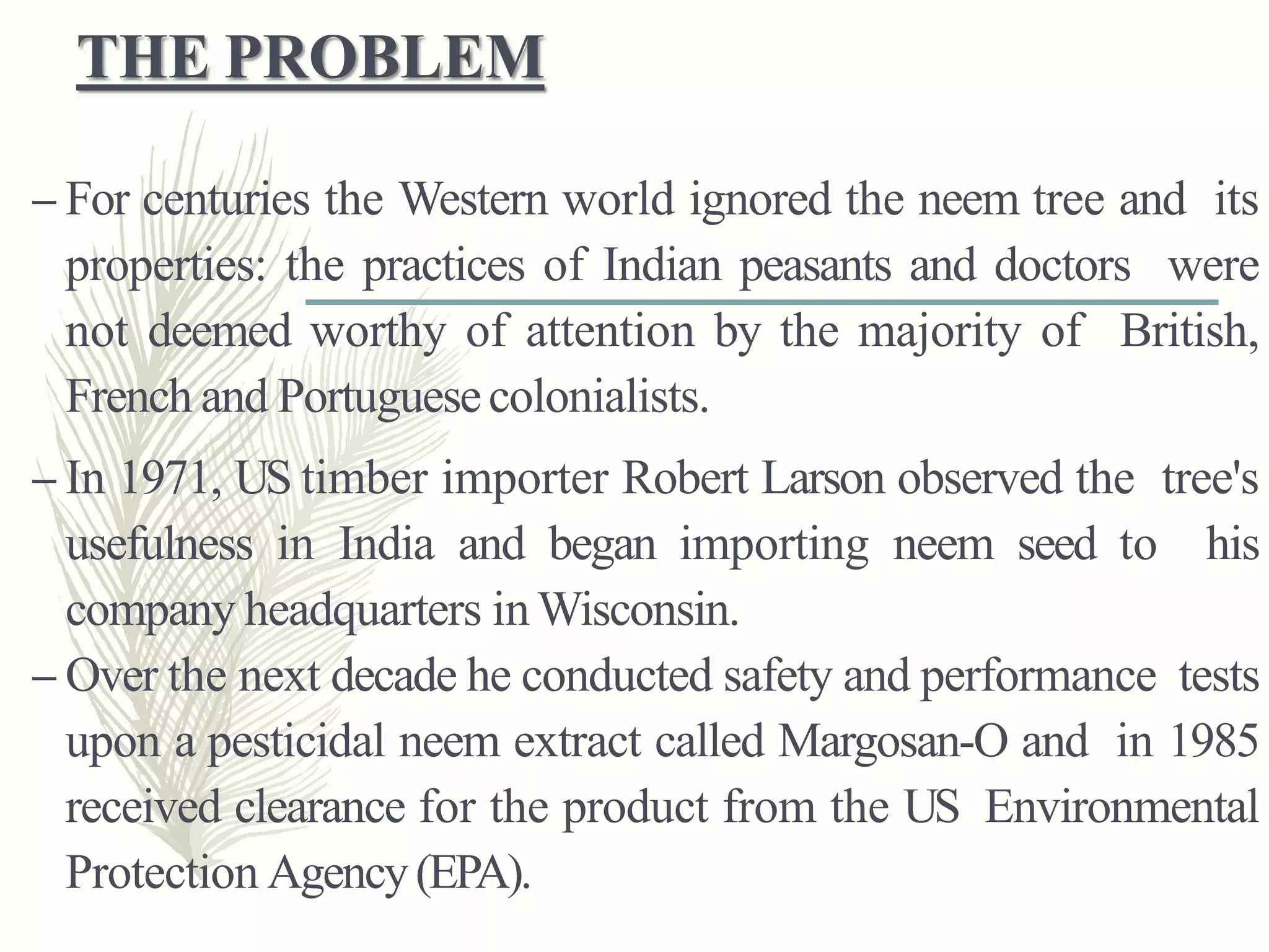 Ipr neem patent | PPTX