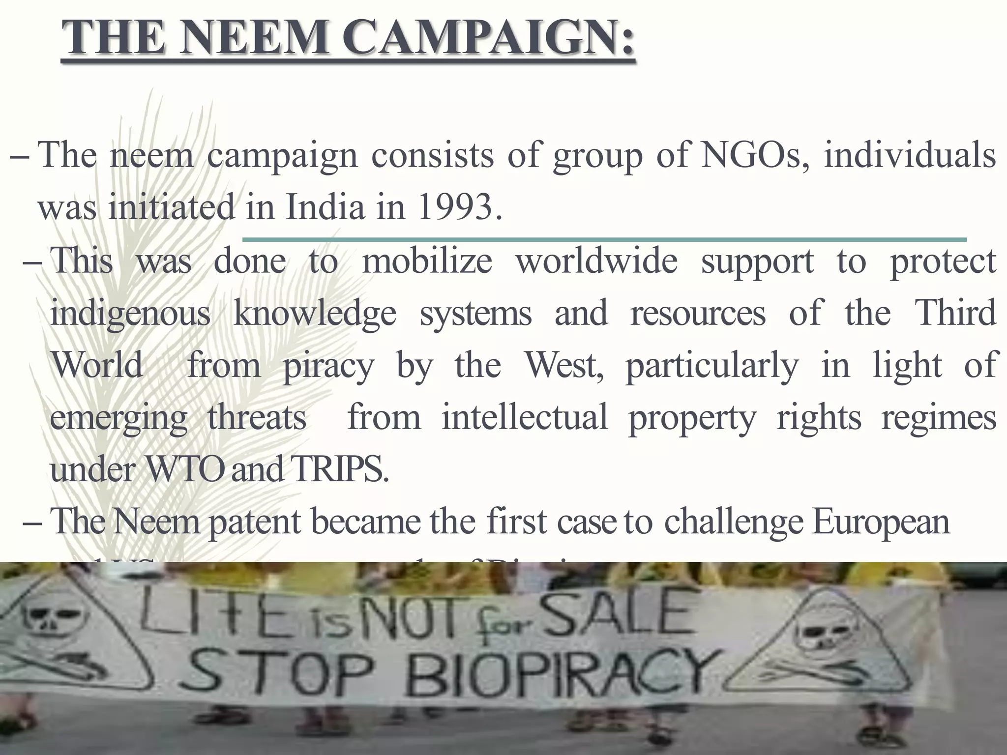 Ipr neem patent | PPTX