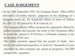 Ipr neem patent | PPTX