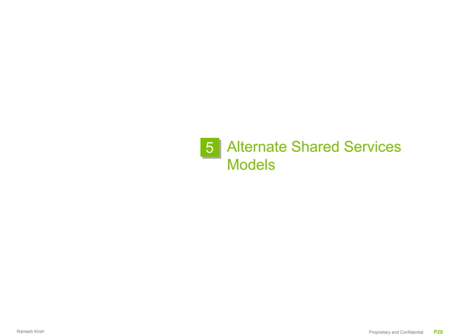 Framework for shared services | PDF
