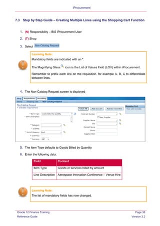 iProcurement Reference Guide | PDF