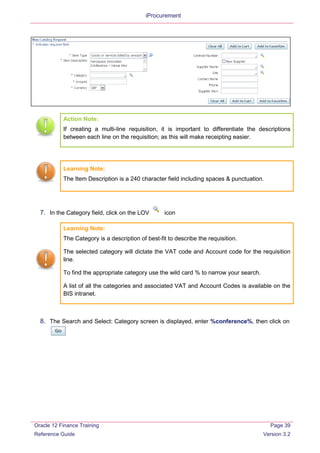 iProcurement Reference Guide | PDF