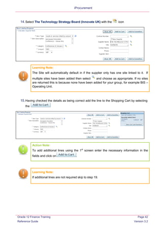 iProcurement Reference Guide | PDF