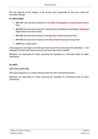 iProcurement Reference Guide | PDF