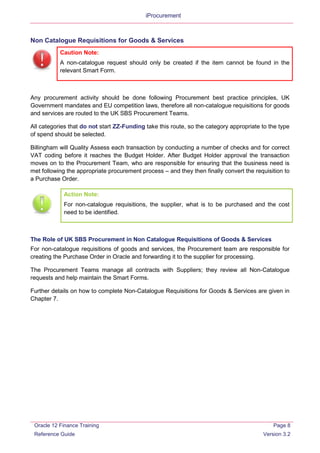 iProcurement Reference Guide | PDF