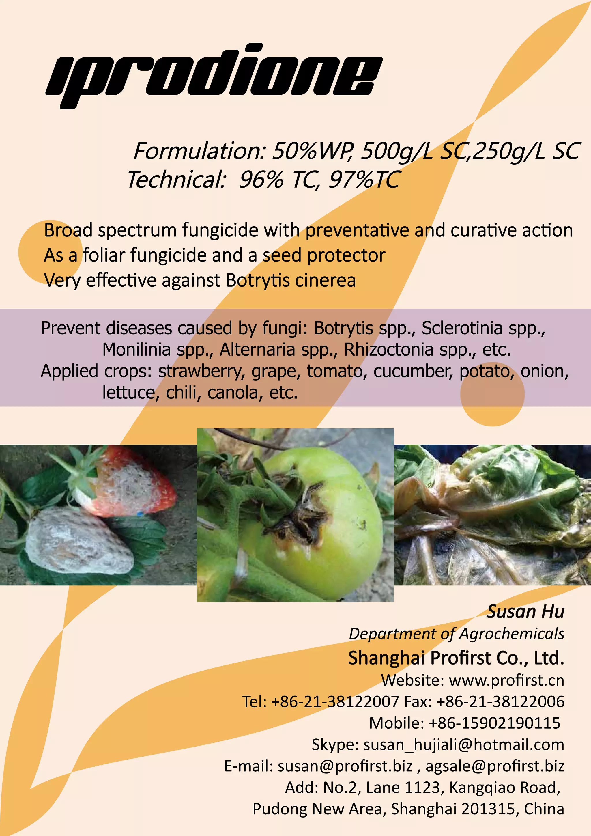 Iprodione - fungicide against Botrytis cinera on strawberry | PDF