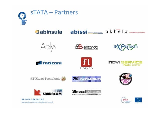 I progetti sTATA, CyberROAD e ILLbuster - Davide Ariu | PDF