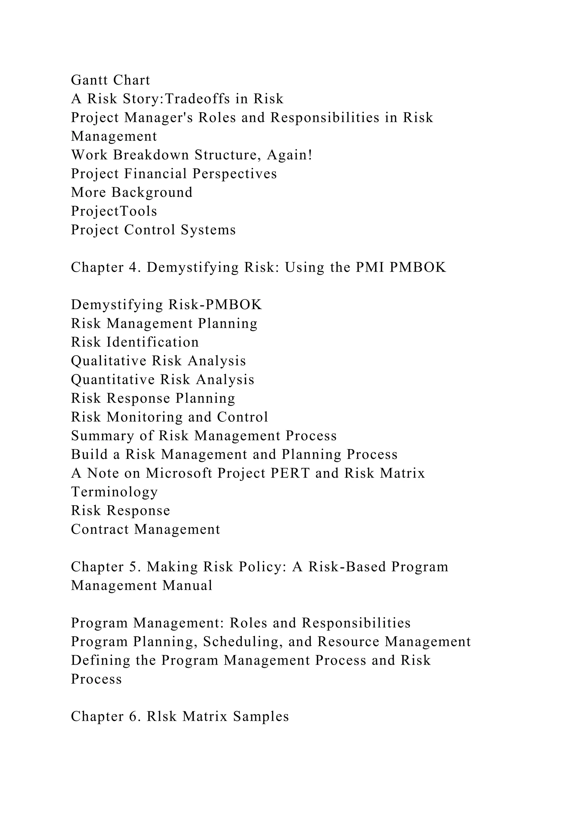 I Project Risk Management Project Risk Manag.docx