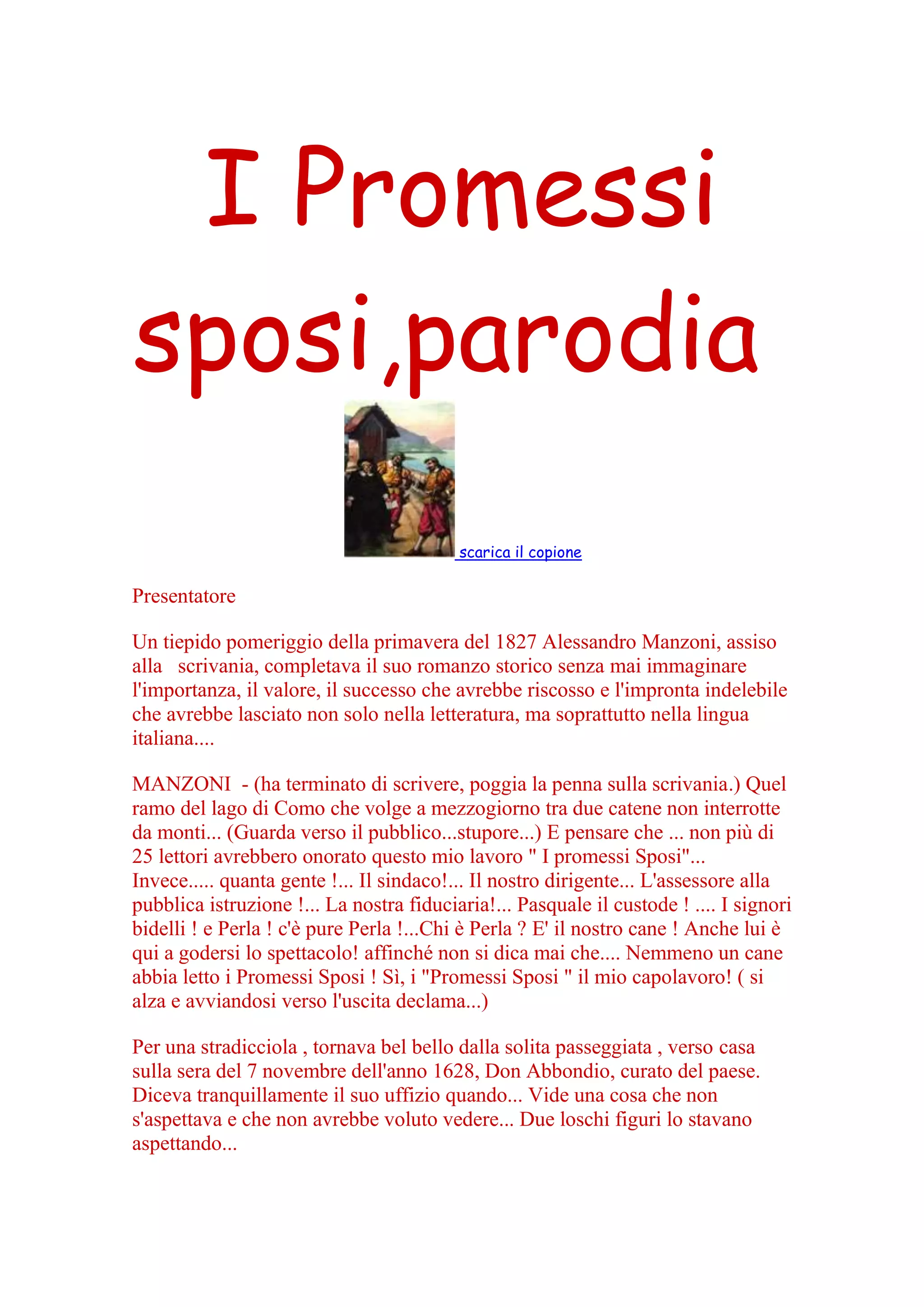 I promessi sposi | DOCX