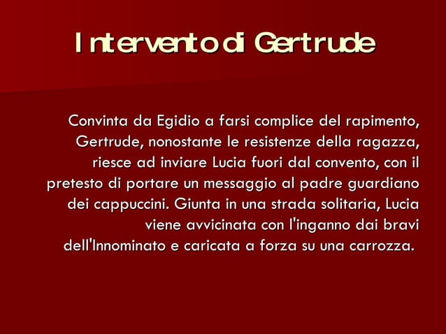 Il rapimento di Lucia | PPT