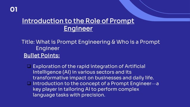 Prompt Enigineering & Innovative Role of a Prompt Engineer in Present ...