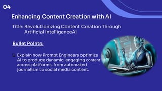 Prompt Enigineering & Innovative Role of a Prompt Engineer in Present ...