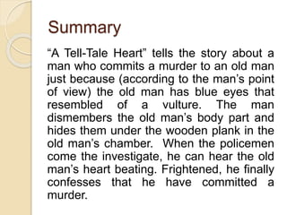 Intrinsic Elements Analysis: Setting in "A Tell-Tale Heart" by Edgar ...