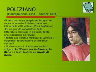 I protagonisti dell'Umanesimo e del Rinascimento | PPT