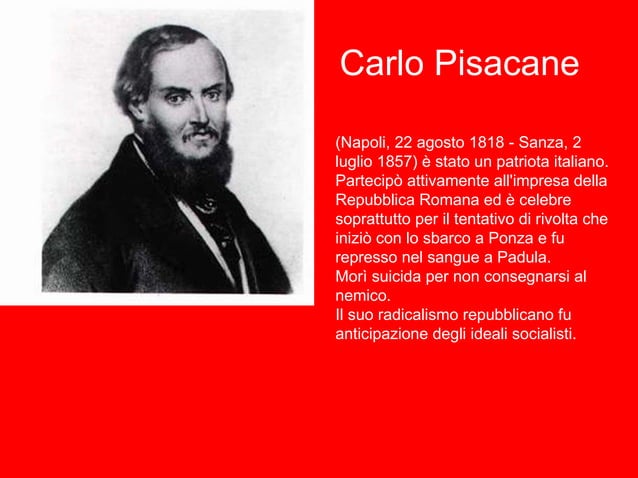 I Protagonisti del Risorgimento | PPT | Politics
