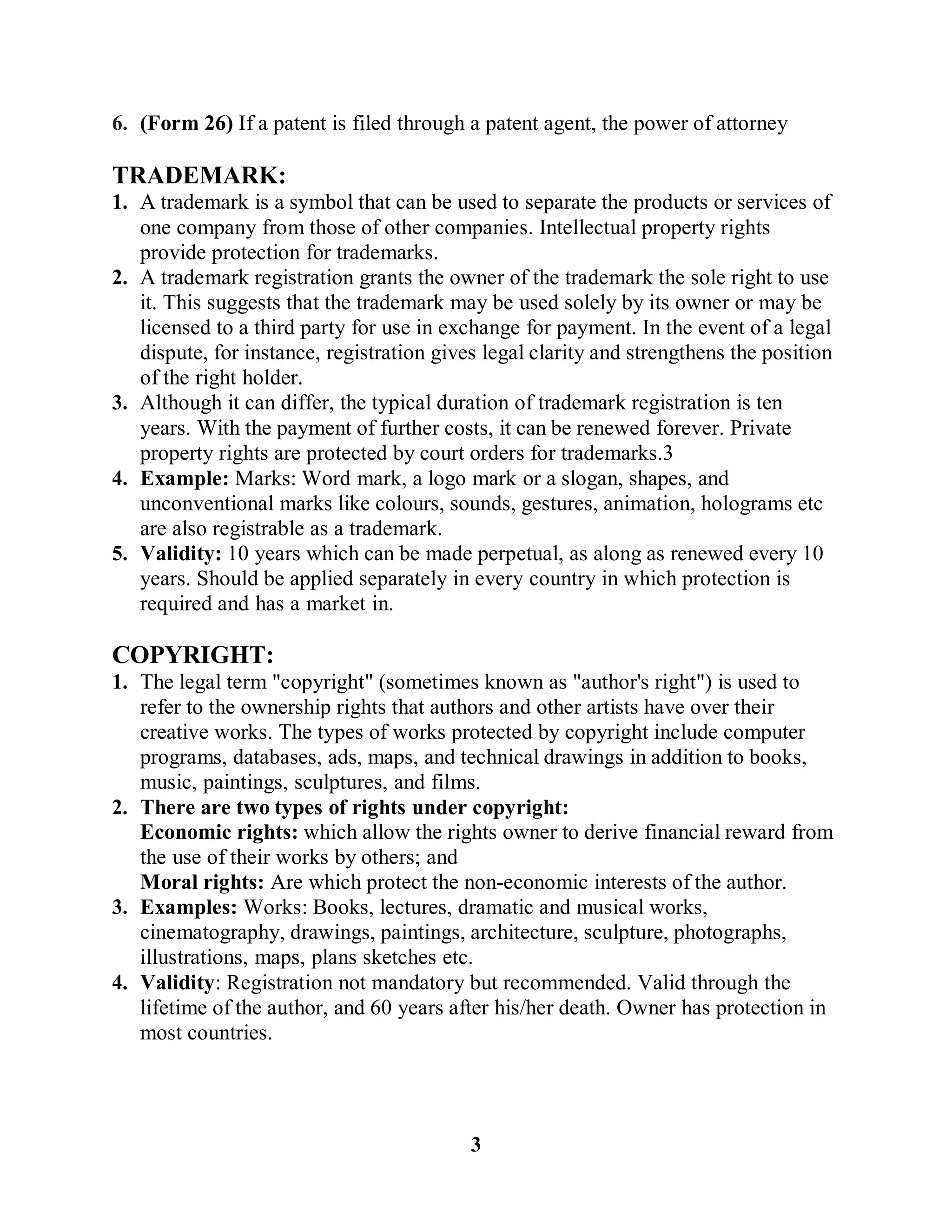 IPR_Patent, Trademark, Copyrights | PDF